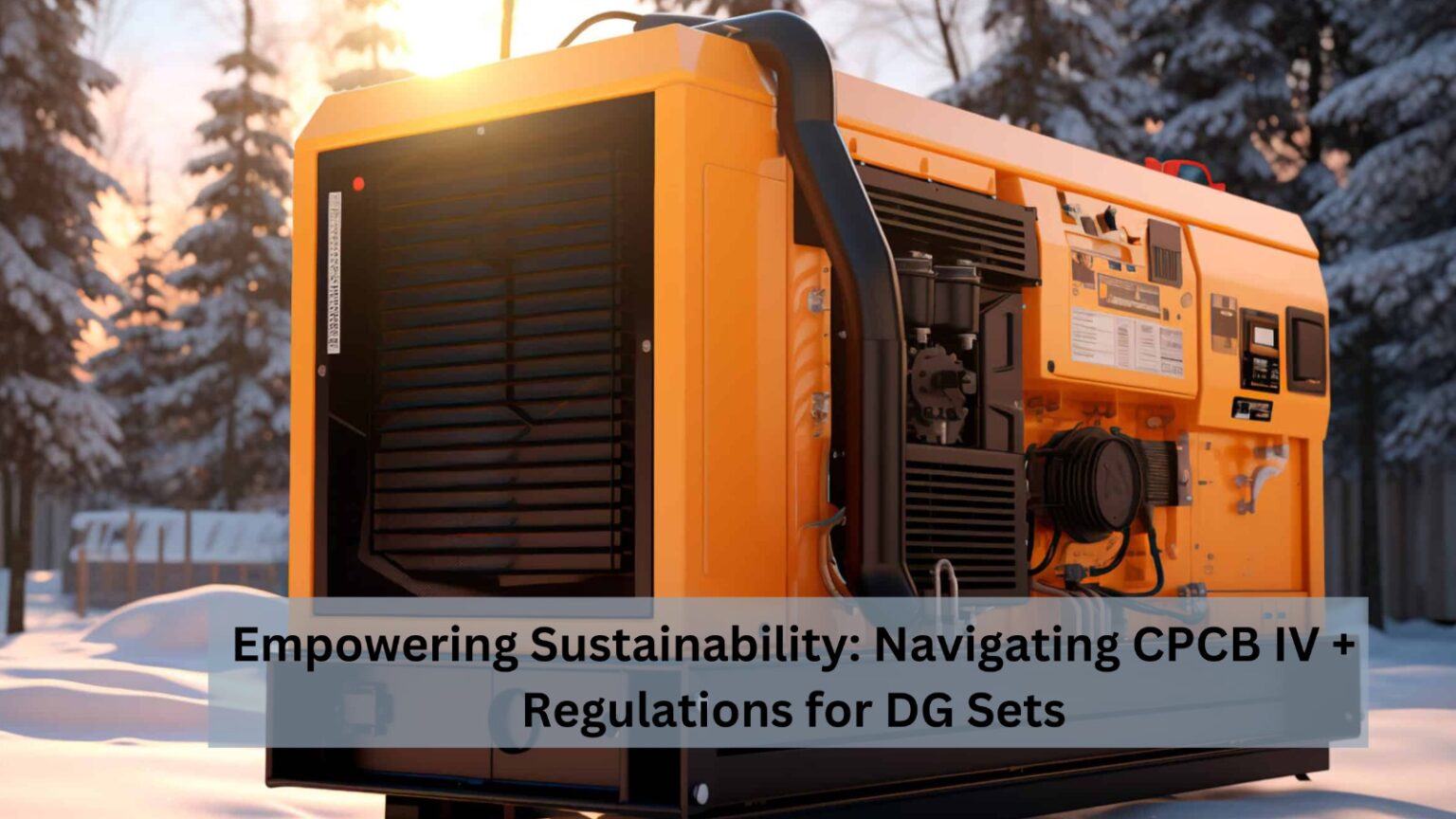 CPCB4+ Diesel Generators 2024 New Emission Standards Explained